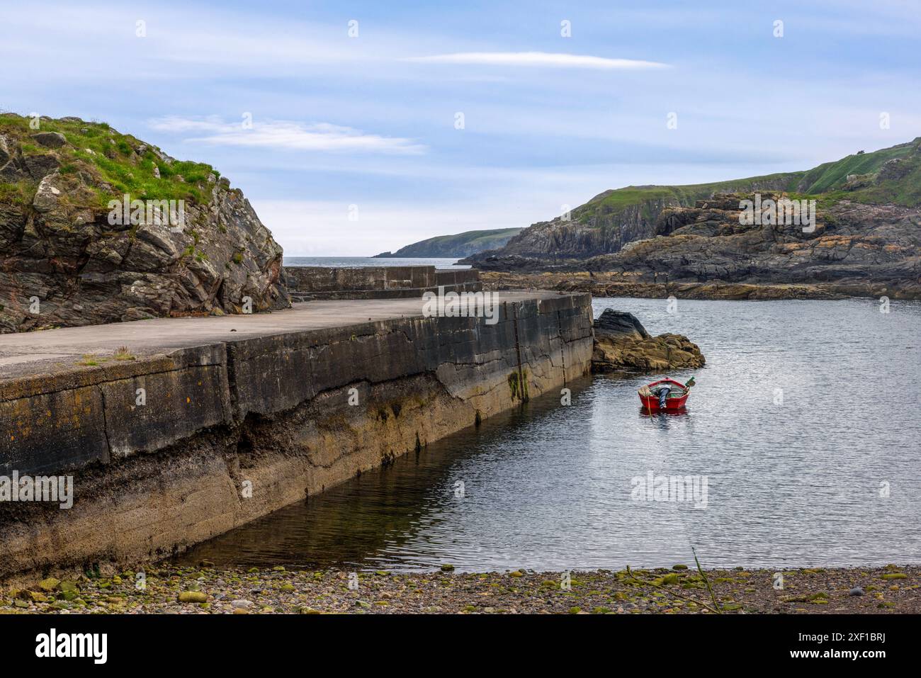 Cove is a small coastal village near Aberdeen, Scotland, with a rugged ...