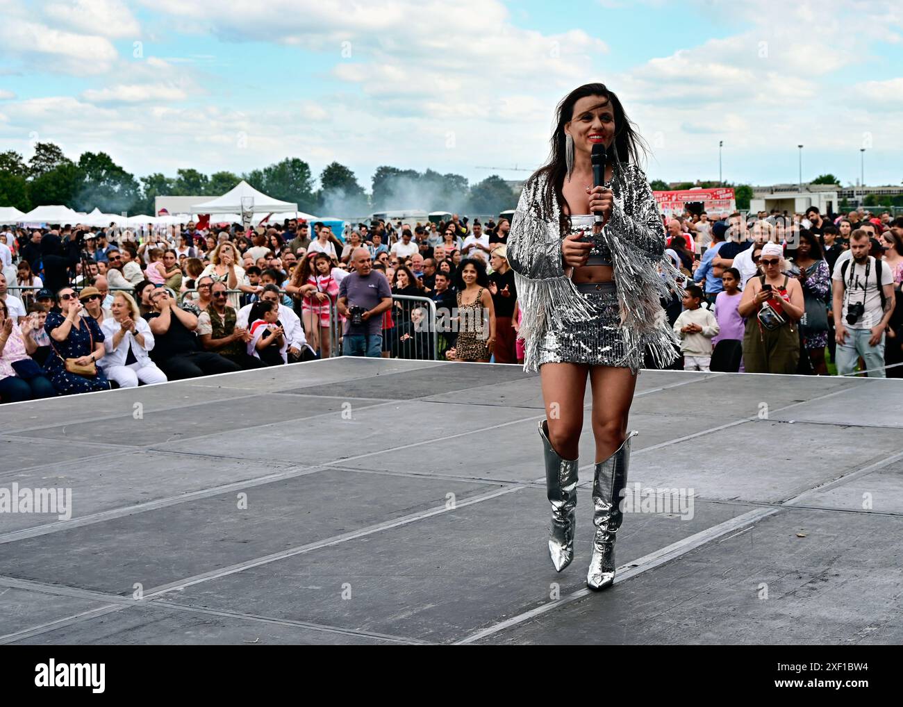 LONDON, UK. 30th June, 2024. Eylem performs at The Turkish Cypriot is ...