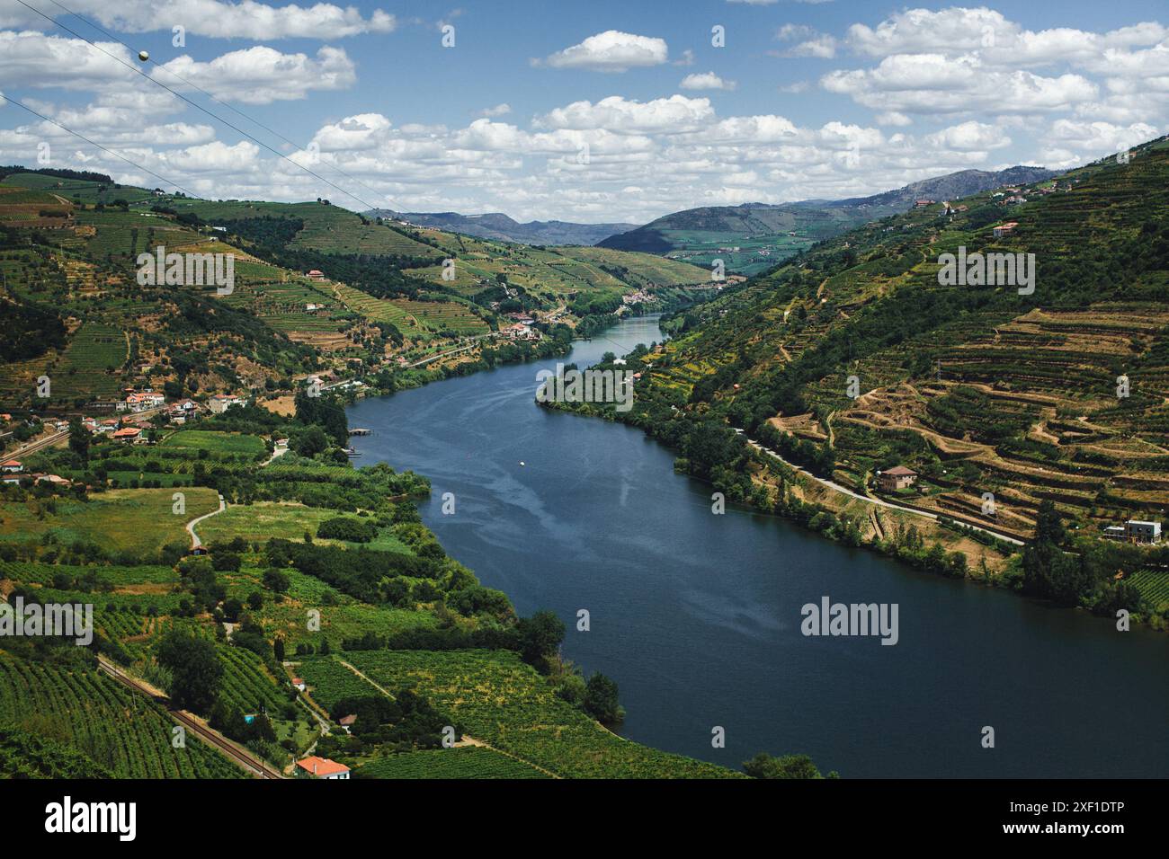 Aerial douro river portugal winding hi-res stock photography and images ...