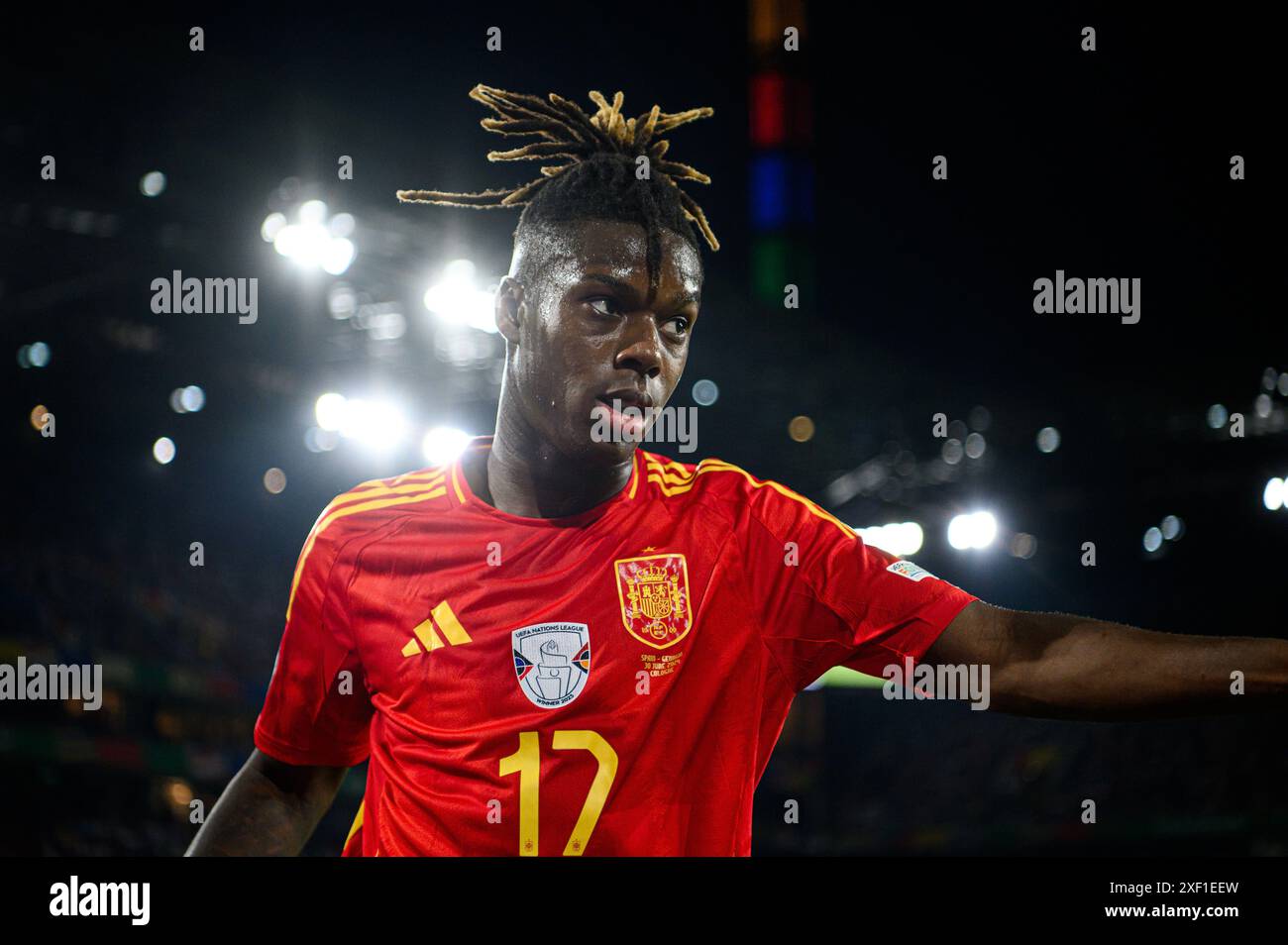 COLOGNE, GERMANY - 30 JUNE, 2024: Nico Williams, The football match of ...