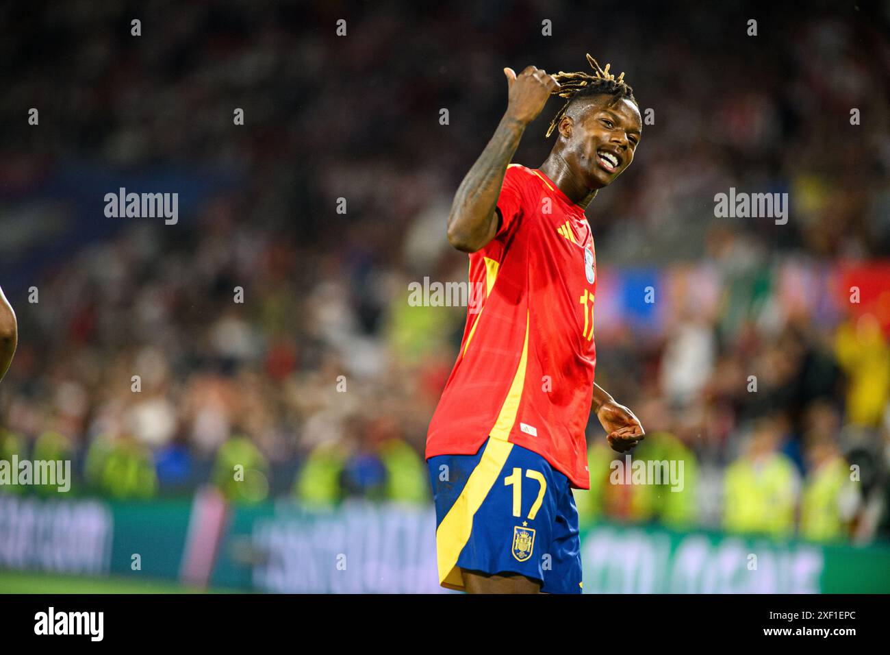 COLOGNE, GERMANY - 30 JUNE, 2024: Nico Williams, The football match of ...
