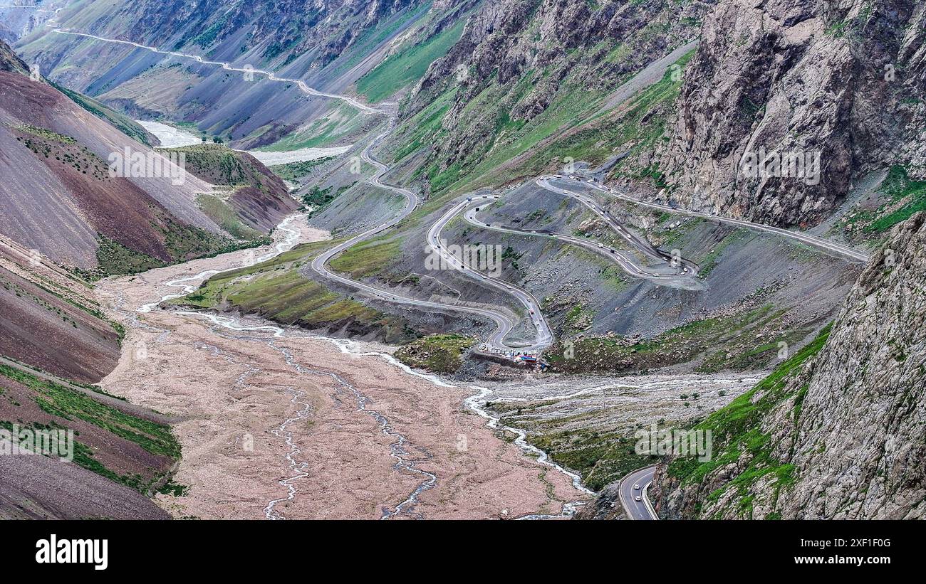 KARAMAY, CHINA - JUNE 30, 2024 - A view of the Duku Highway, known as ...