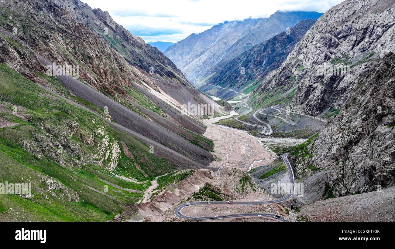 KARAMAY, CHINA - JUNE 30, 2024 - A view of the Duku Highway, known as ...