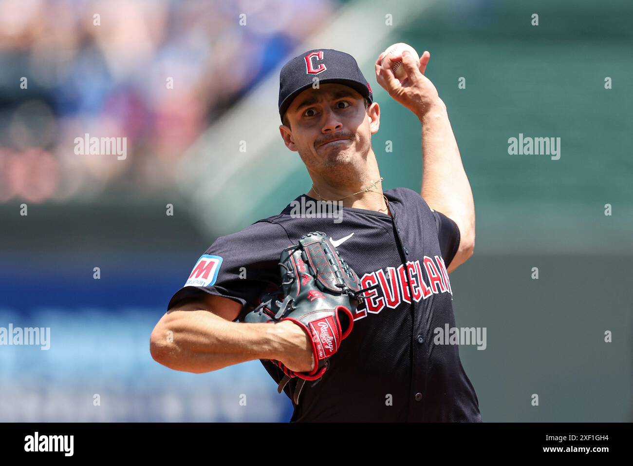 June 30, 2024: Cleveland Guardians starting pitcher Logan Allen (41 ...