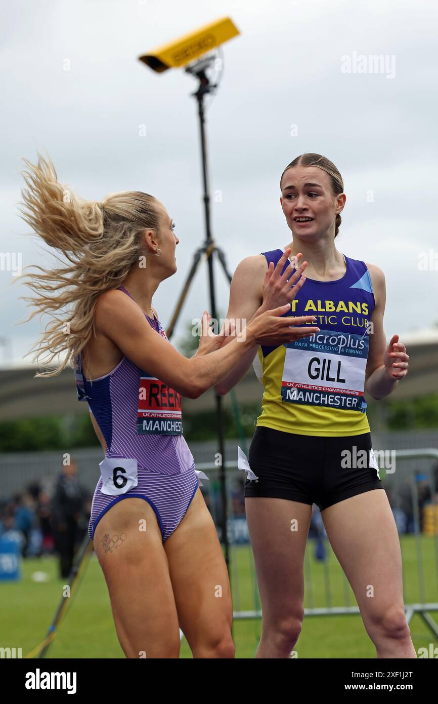 Manchester, UK. 30th June, 2024. Phoebe GILL of St Albans AC being ...