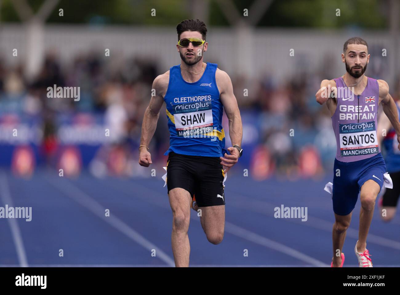 Manchester, England on Saturday 29th June 2024. Zac Shaw competes in ...