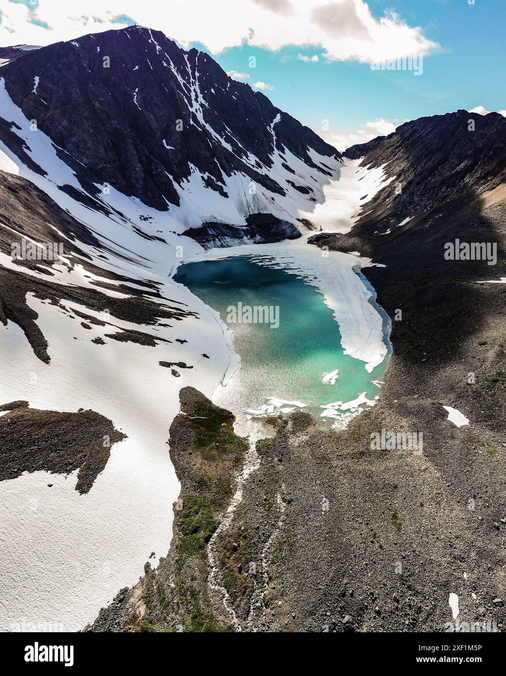 Summer time scenery in aerial view taken in Yukon Territory, Canada at ...