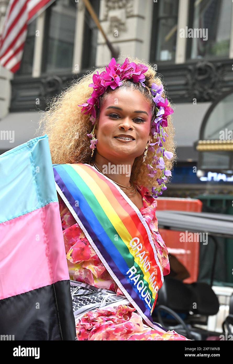 Grand Marshal Raquel Willis attends the 2024 NYC Pride March on Fifth Avenue in New York, New ...