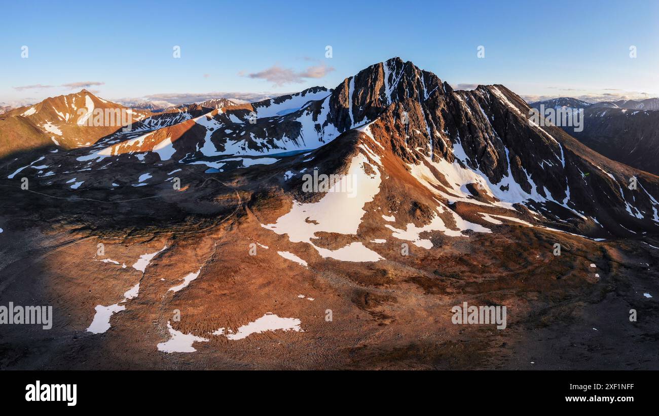 Summer time scenery in aerial view taken in Yukon Territory, Canada at ...