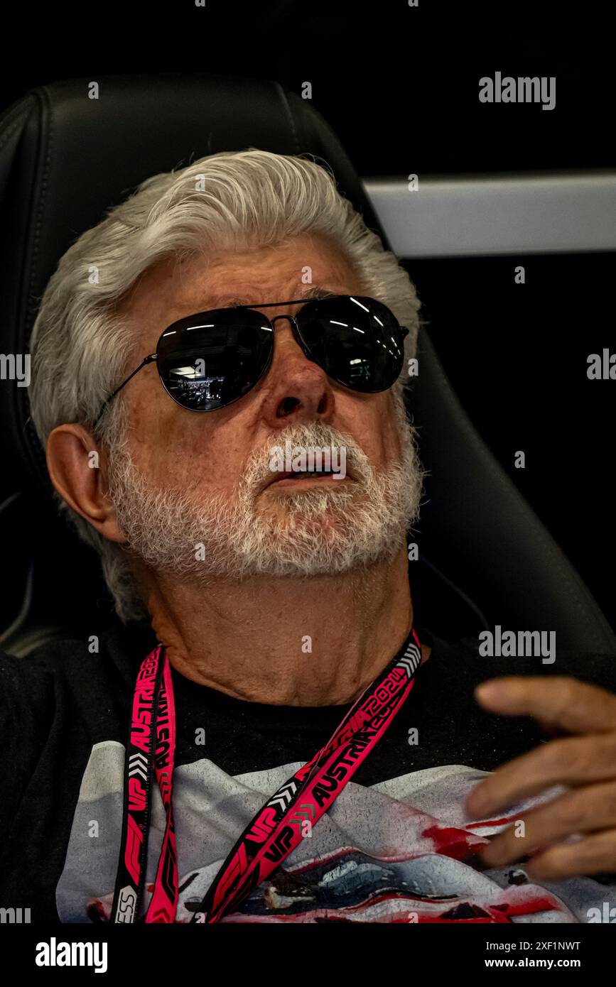 Spielberg, Austria, 30th Jun 2024, George Lucas, famous movie star ...