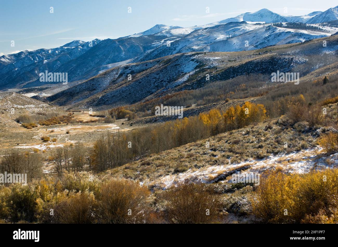 Desert Solitude along US Highway 395 in the Sierra Nevada Mountain ...