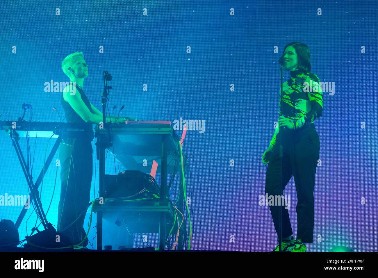 Glastonbury, Somerset, UK, 30 June 2024, Romy, English singer ...