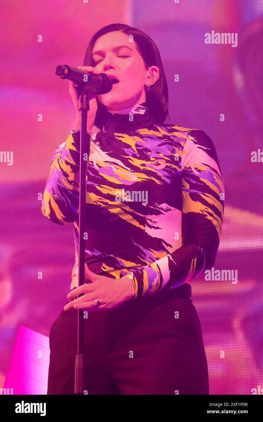 Glastonbury, Somerset, UK, 30 June 2024, Romy, English singer ...