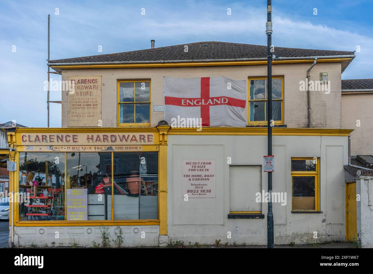 St Georges Cross England flag in support of the England football team ...