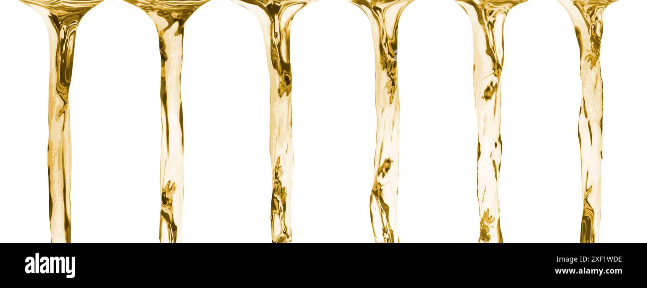 Cooking oil flows isolated on white, set Stock Photo - Alamy