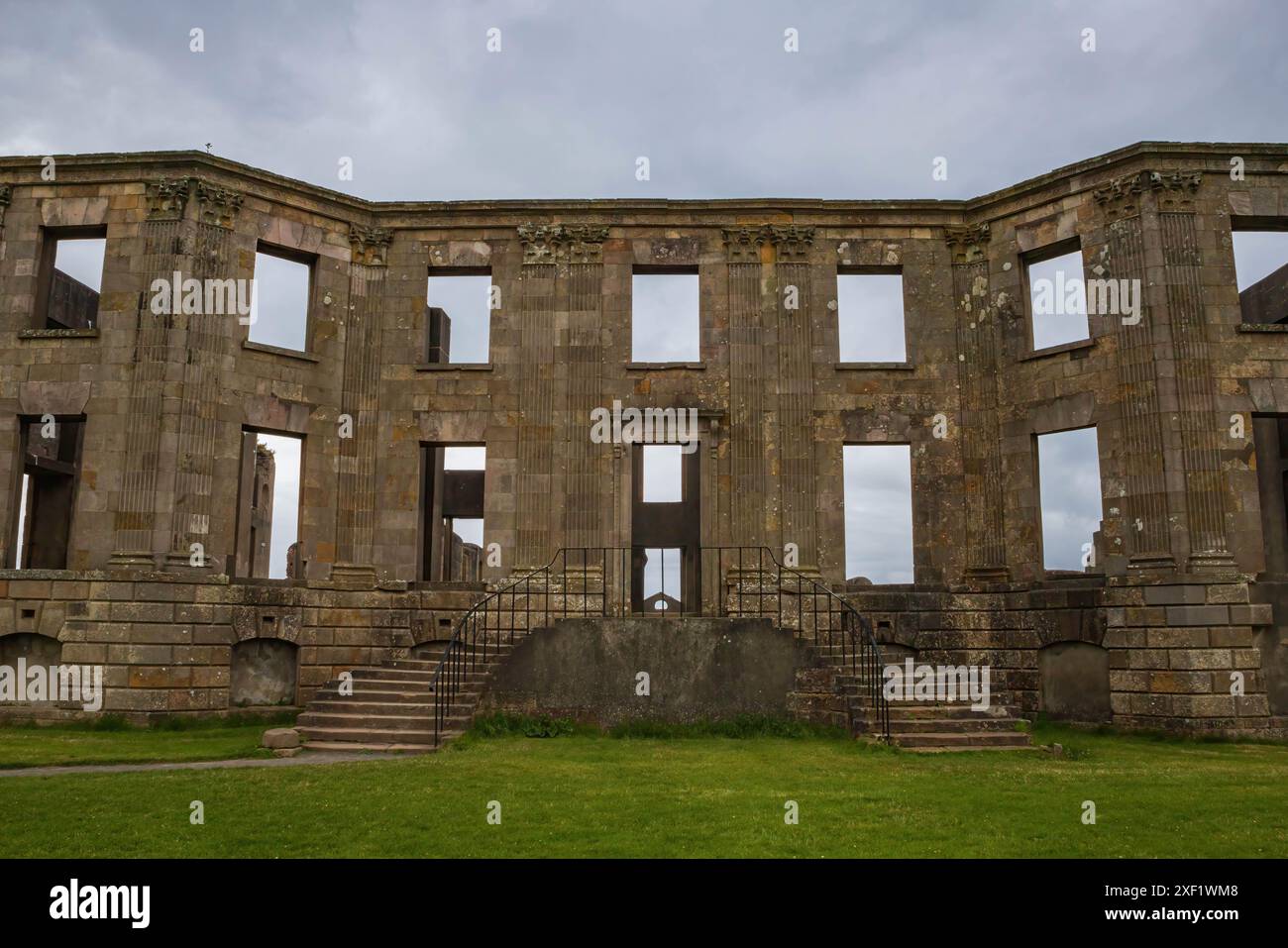 The ruins of the 18th Century Downhill House Mansion in the Downhill ...