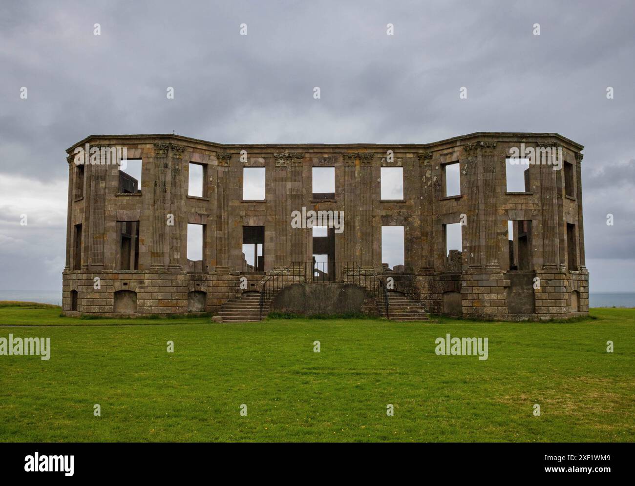 The ruins of the 18th Century Downhill House Mansion in the Downhill ...