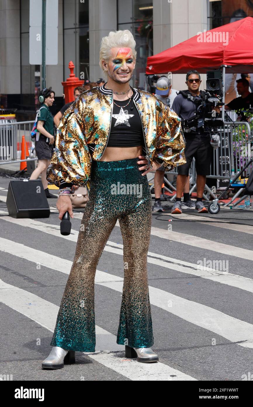 New York, USA, June 30, 2024 - Franke Grande and Thousands of people ...