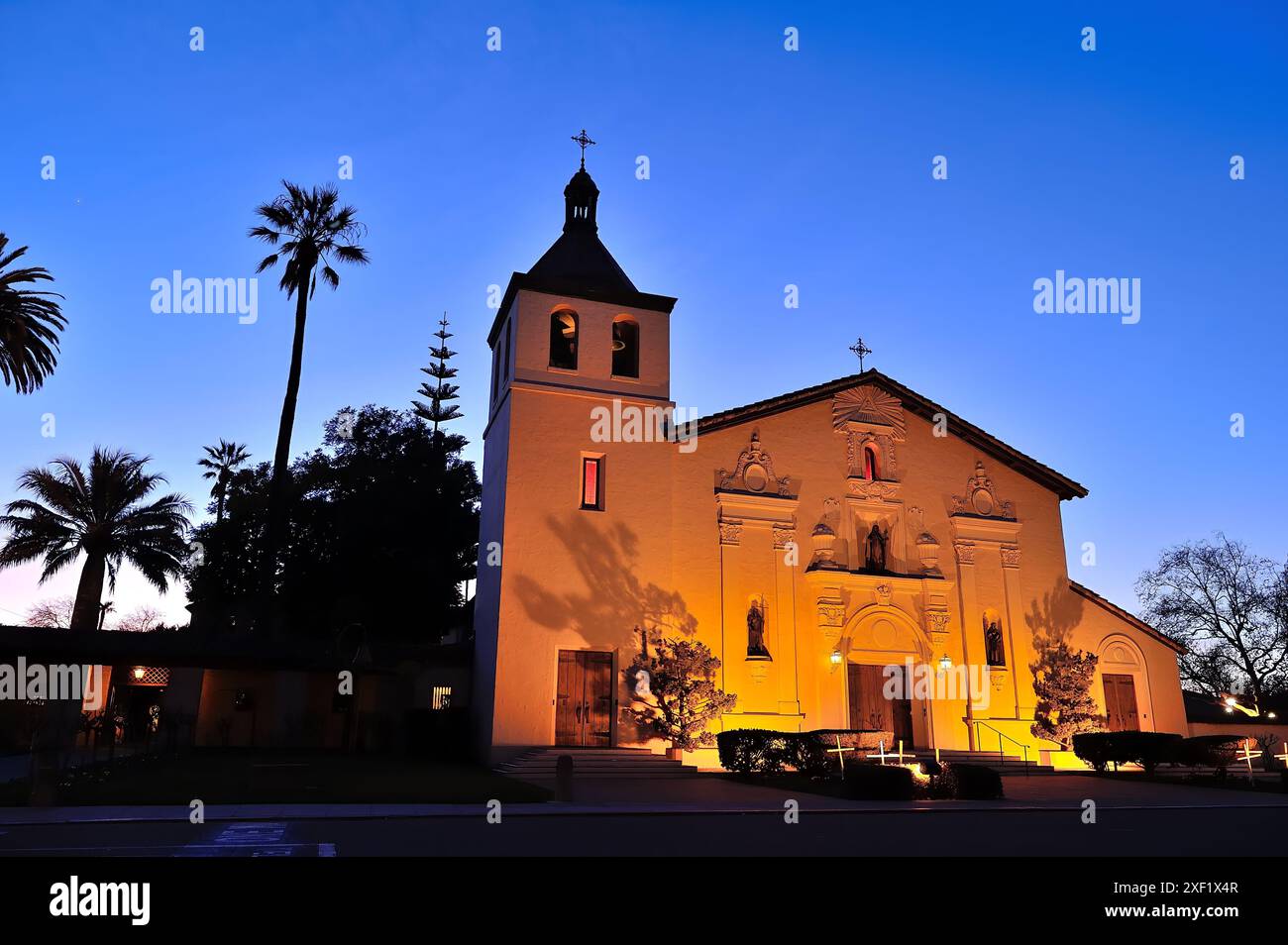 Santa Clara de Asis church at the Santa Clara University campus ...