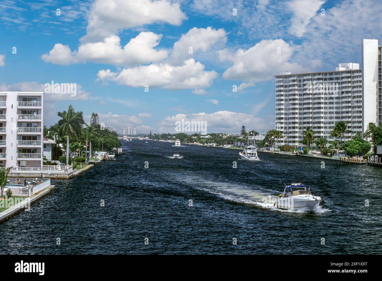 Ft. Lauderdale, Florida - Intracoastal Waterway, Inland Waterway Stock ...