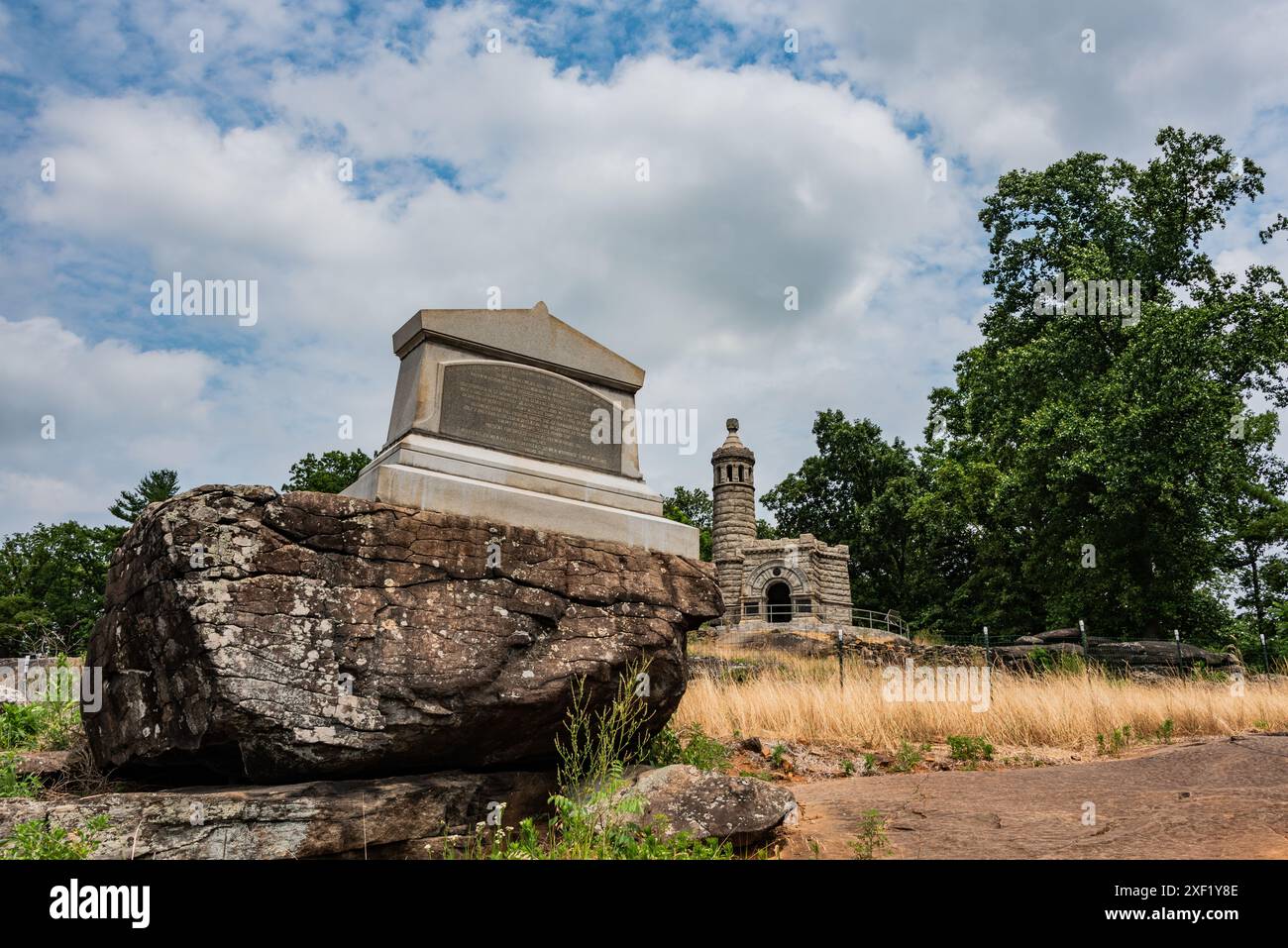 Little Round Top on the Anniversary of the Battle, Gettysburg PA USA ...