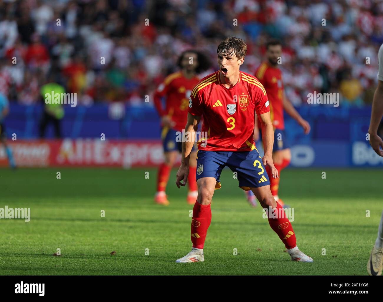 Berlin, Germany - June 15, 2024: Robin Le Normand of Spain in action ...