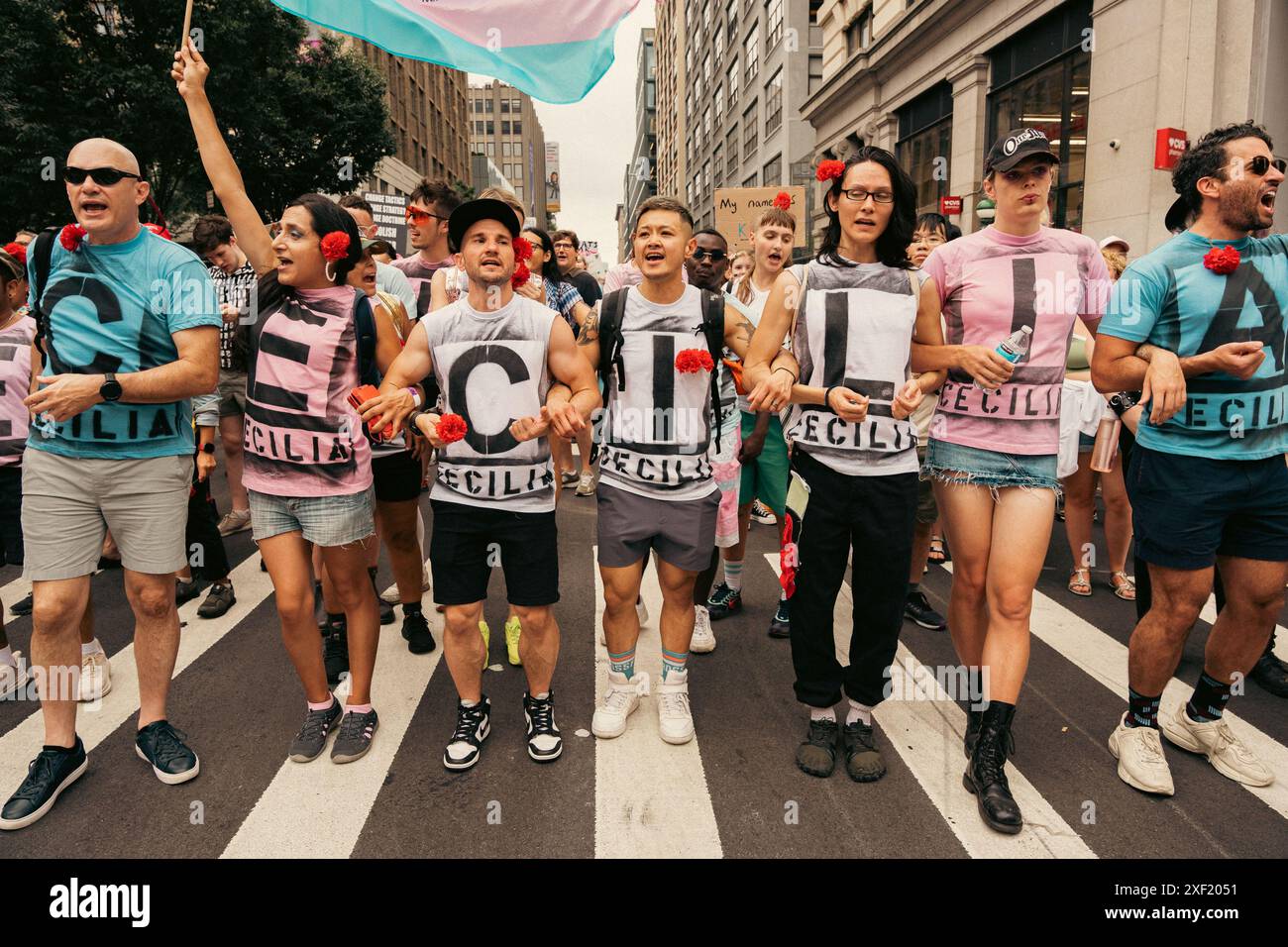 Manhattan, USA. 30th June, 2024. Thousands of demonstrators participate ...