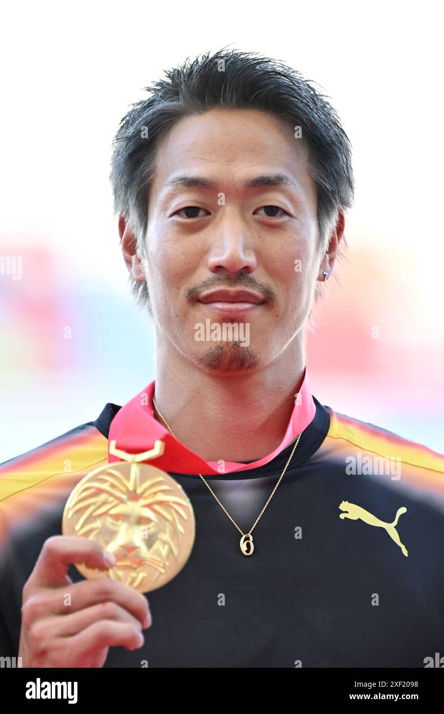 Niigata, Japan. Japan. Credit: MATSUO. 29th June, 2024. Seito Yamamoto Athletics : The 108th ...
