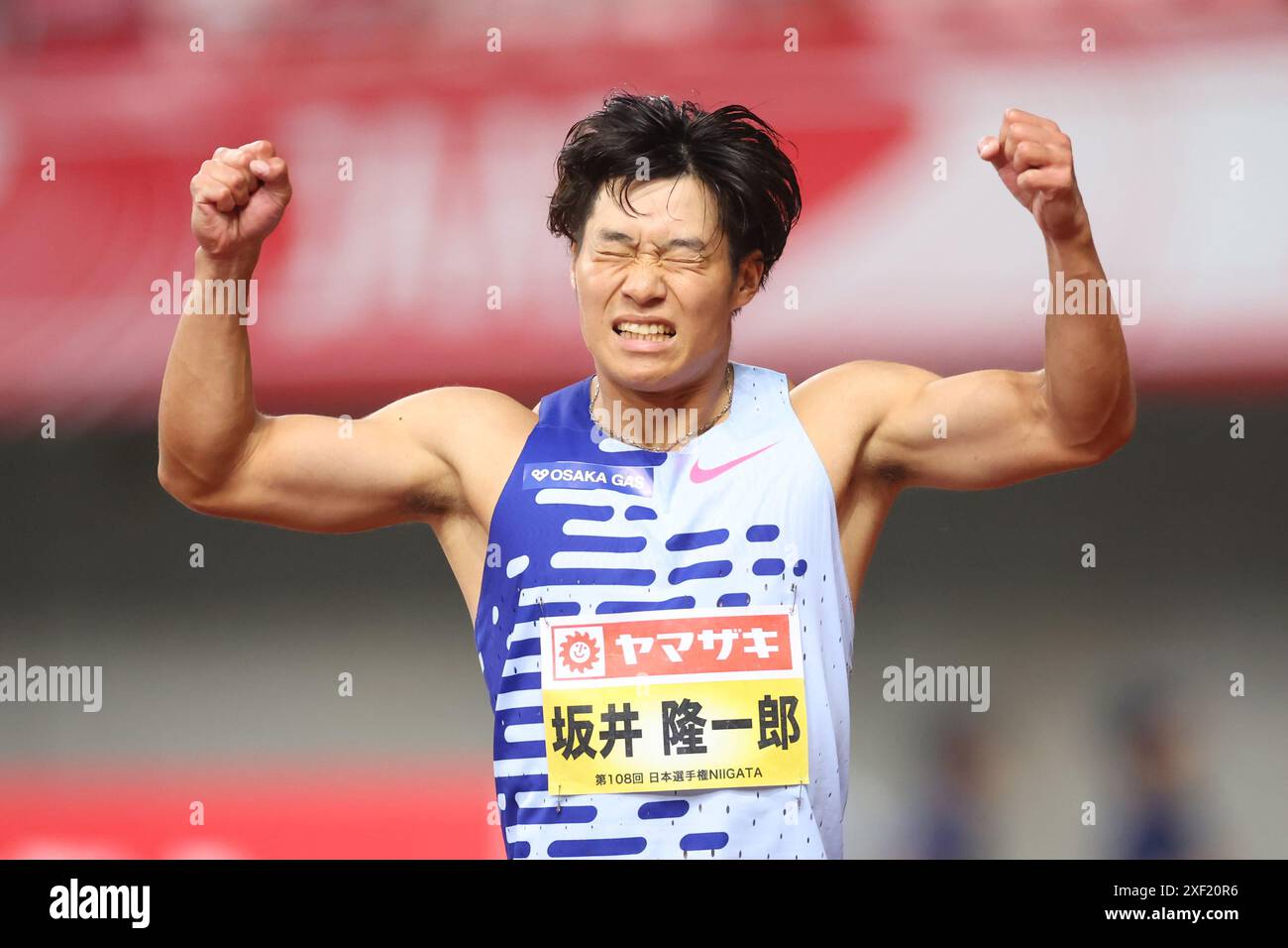 Denka Big Swan Stadium, Niigata, Japan. 30th June, 2024. Ryuichiro ...