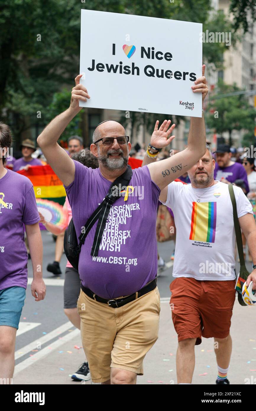 New York, USA, June 30, 2024 - Thousands of people marched in the New ...