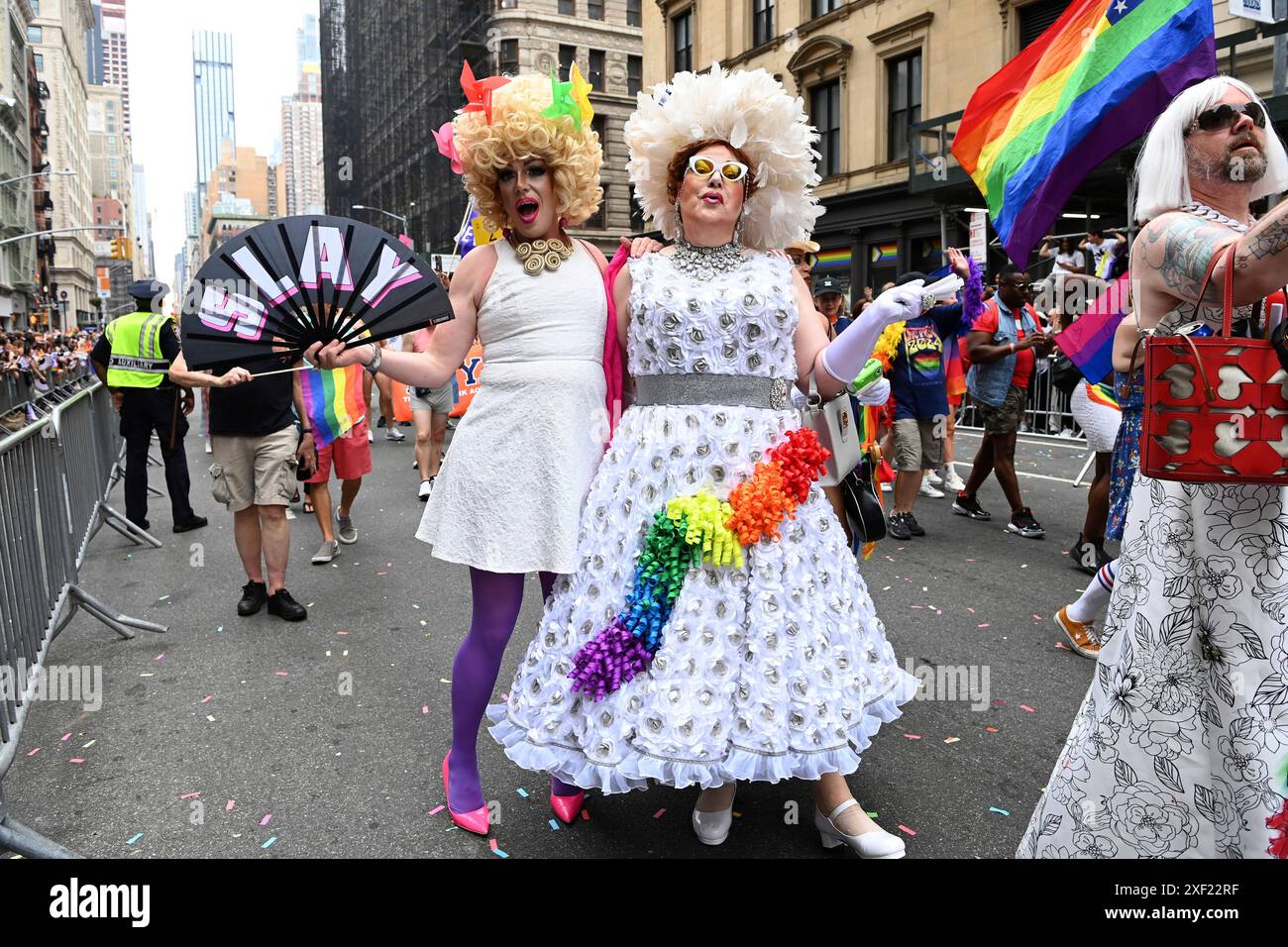 Photo by: Andrea Renault/STAR MAX/IPx 2024 6/30/24 NYC Pride Parade 2024 takes over lower Fifth ...