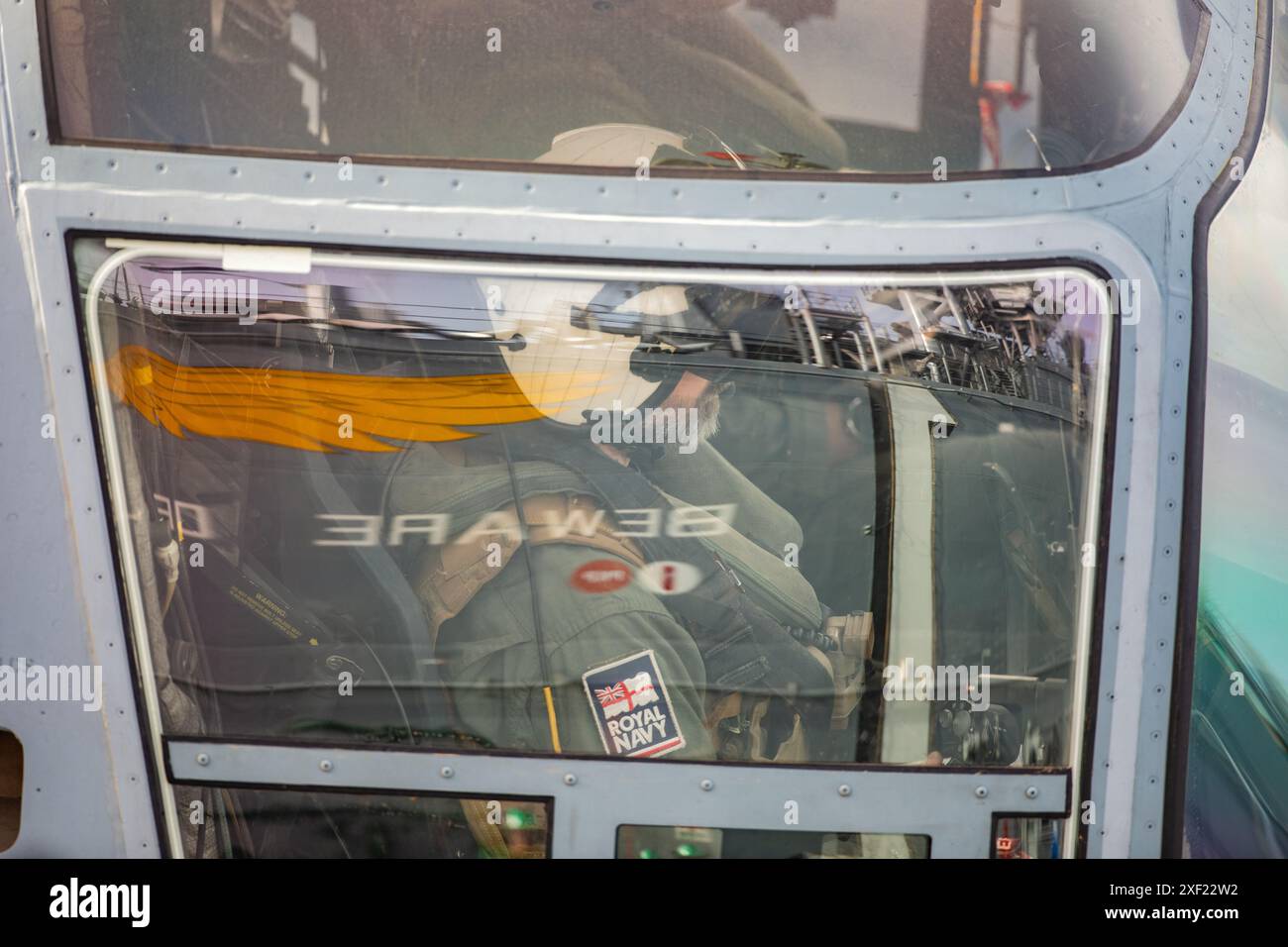 British Royal Navy Lt. Cmdr. Barry Barkey, exchange officer and pilot ...