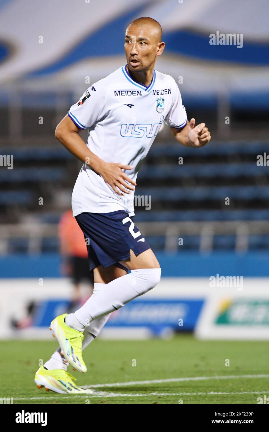 NHK Spring Mitsuzawa Football Stadium, Kanagawa, Japan. 29th June, 2024. Kengo Kawamata (Azul ...