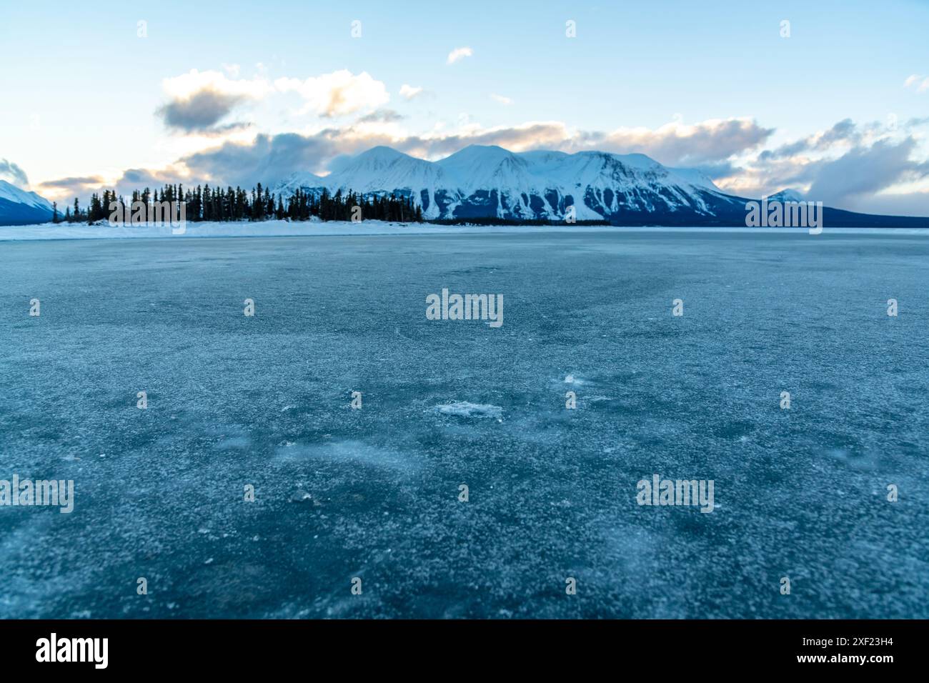 Stunning winter scenes in the small town of Atlin, northern British ...