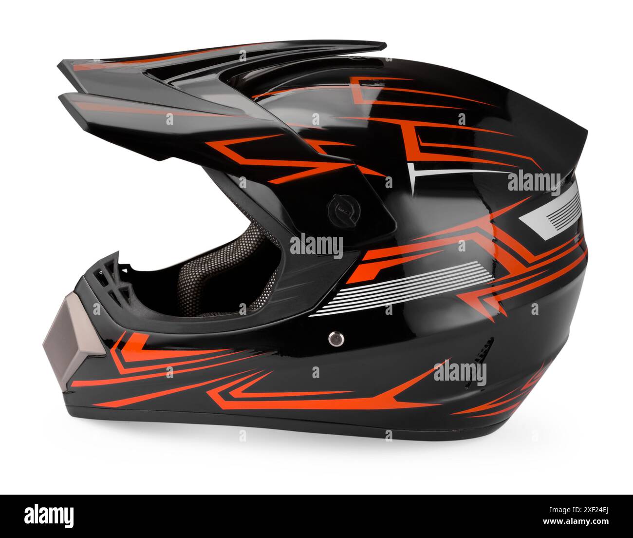New modern motorcycle helmet isolated on white Stock Photo - Alamy