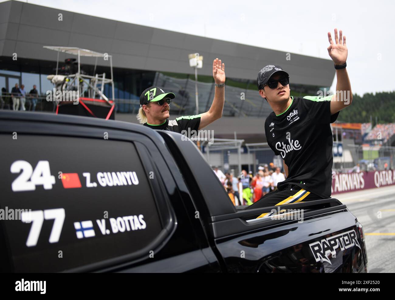 Spielberg, Austria. 30th June, 2024. Kick Sauber's Chinese driver Zhou ...