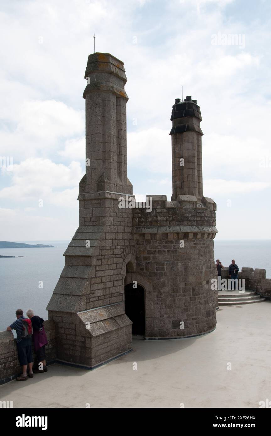 Lookout, Castle, St Michaels' Mount, Marazion, Cornwall, UK - St ...