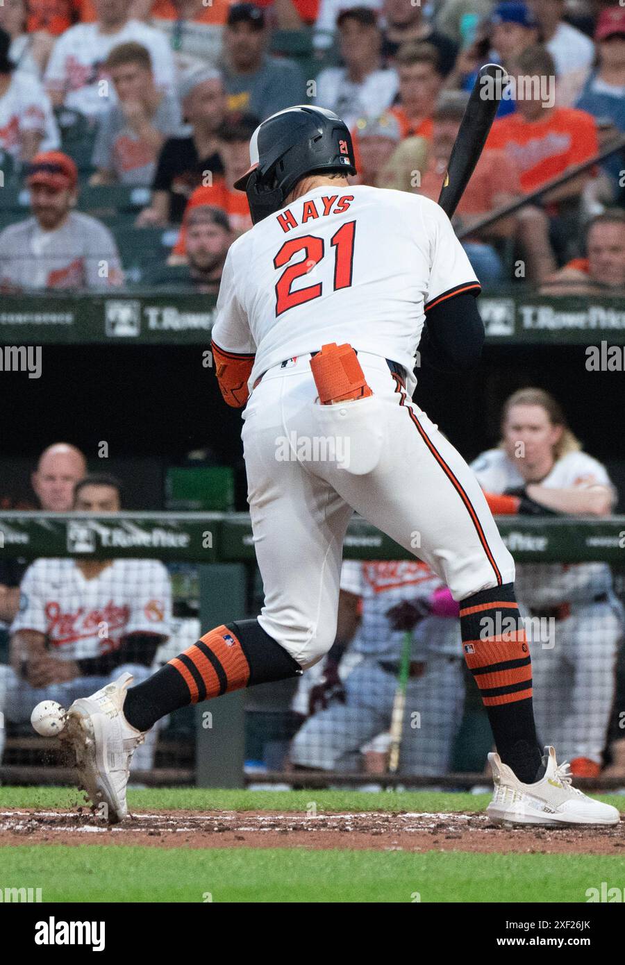 Baltimore, USA. 30th June, 2024. BALTIMORE, MD - JUNE 30: Baltimore Orioles outfielder Austin ...