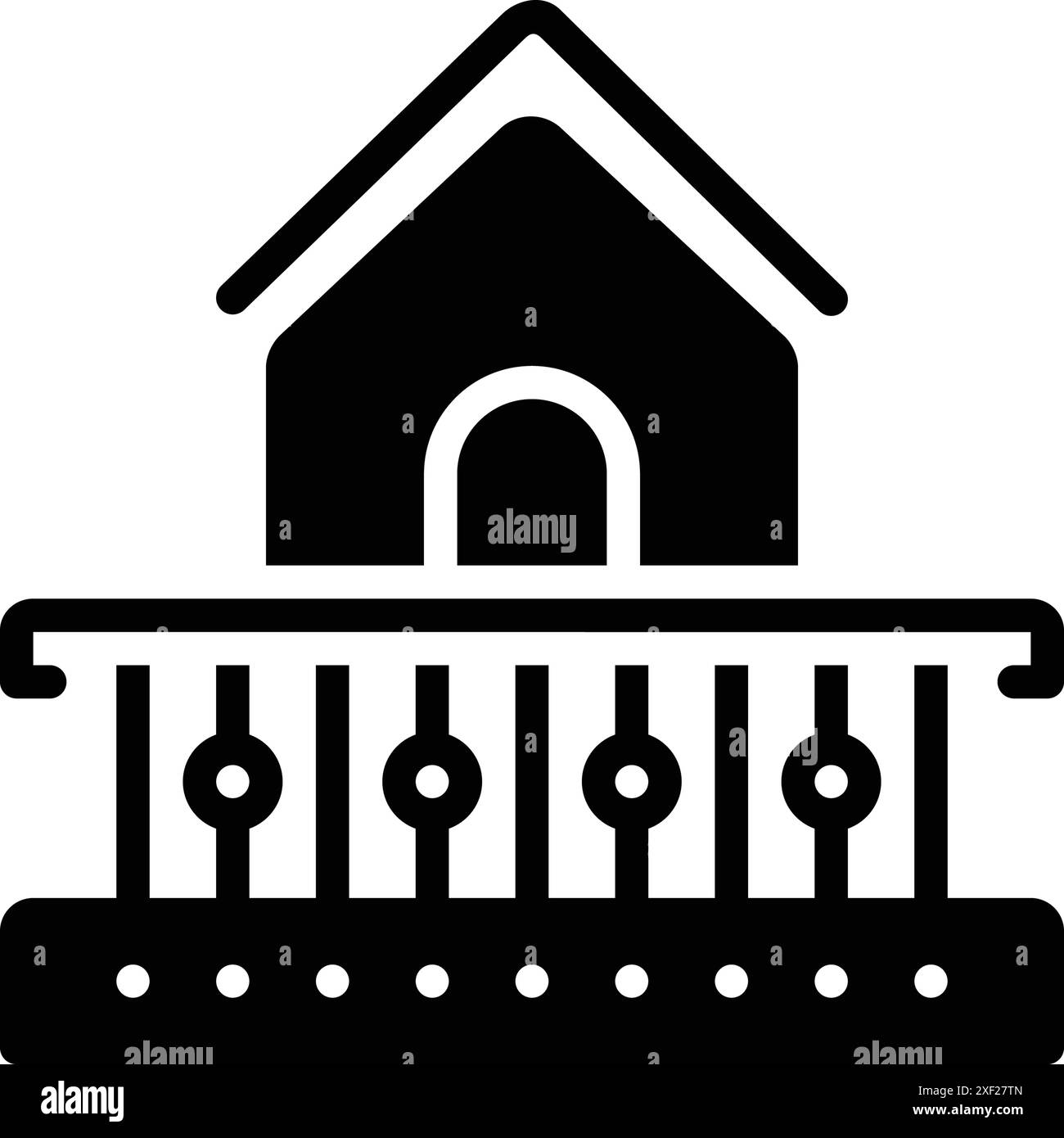Balcony silhouette balcony Cut Out Stock Images & Pictures - Alamy