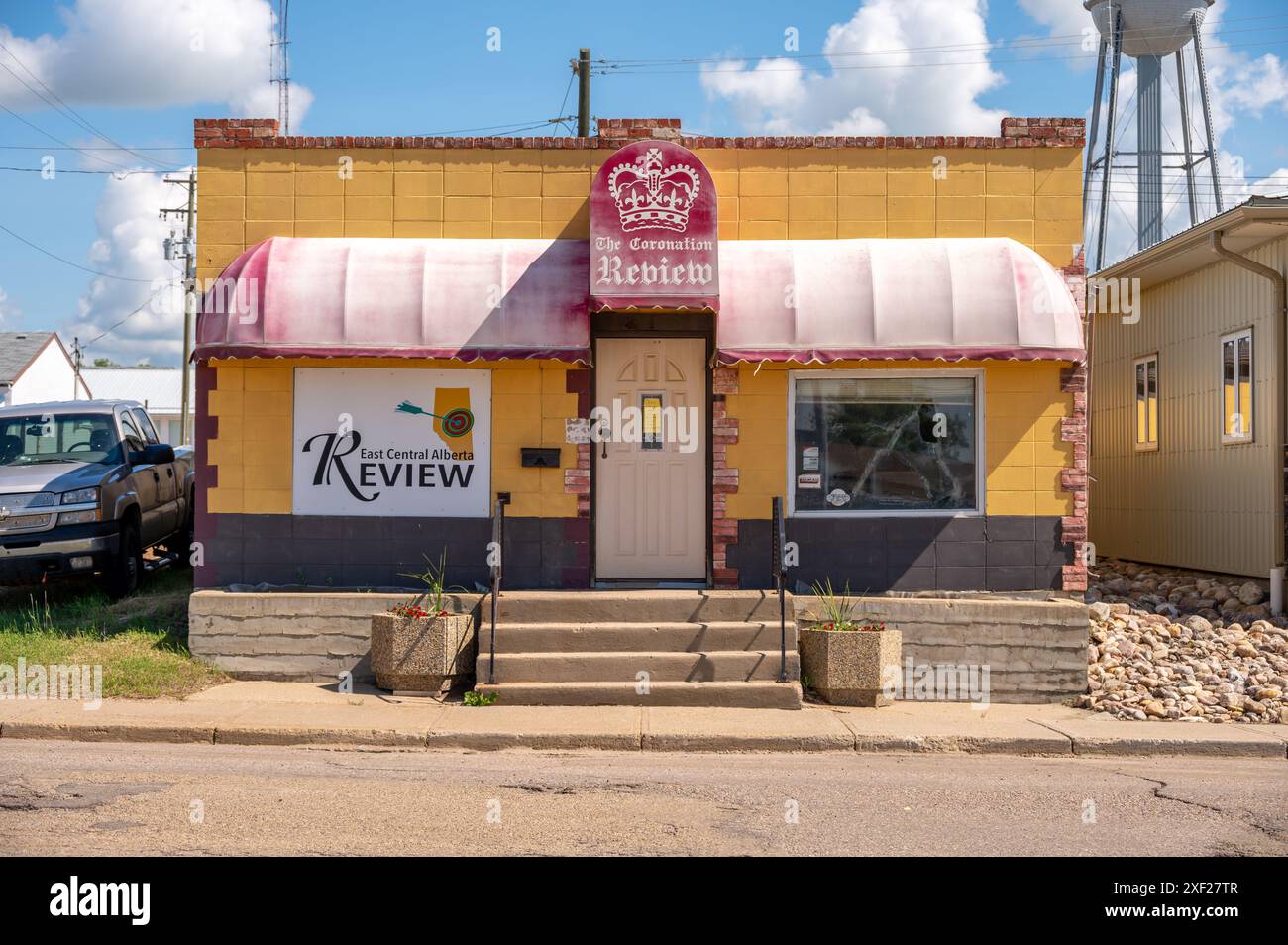 Coronation, Alberta - June 28, 2024: The Coronation Review building in ...