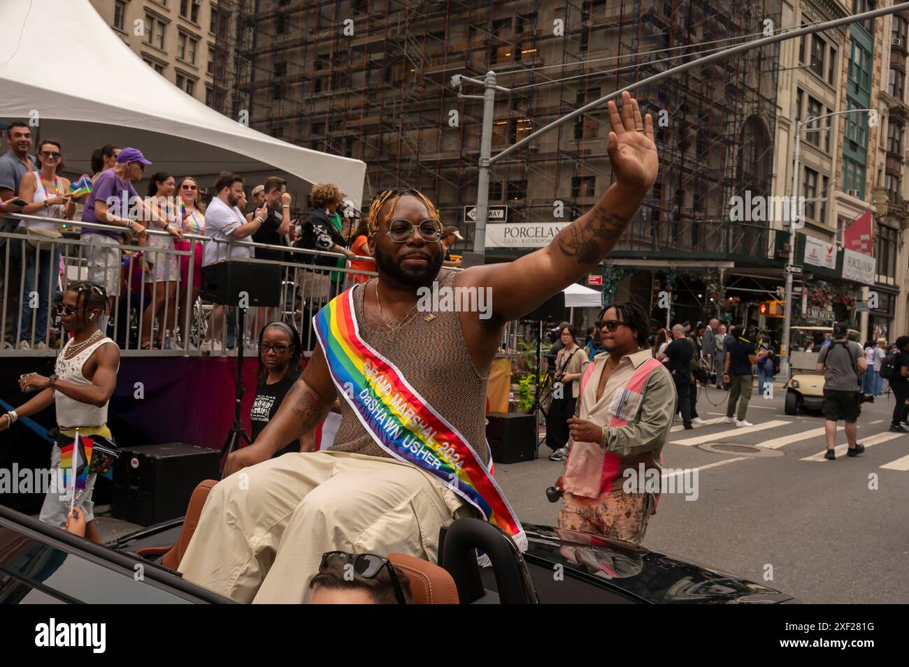NEW YORK, NEW YORK - JUNE 30: DaShwan Usher, Parade Grand Marshal ...