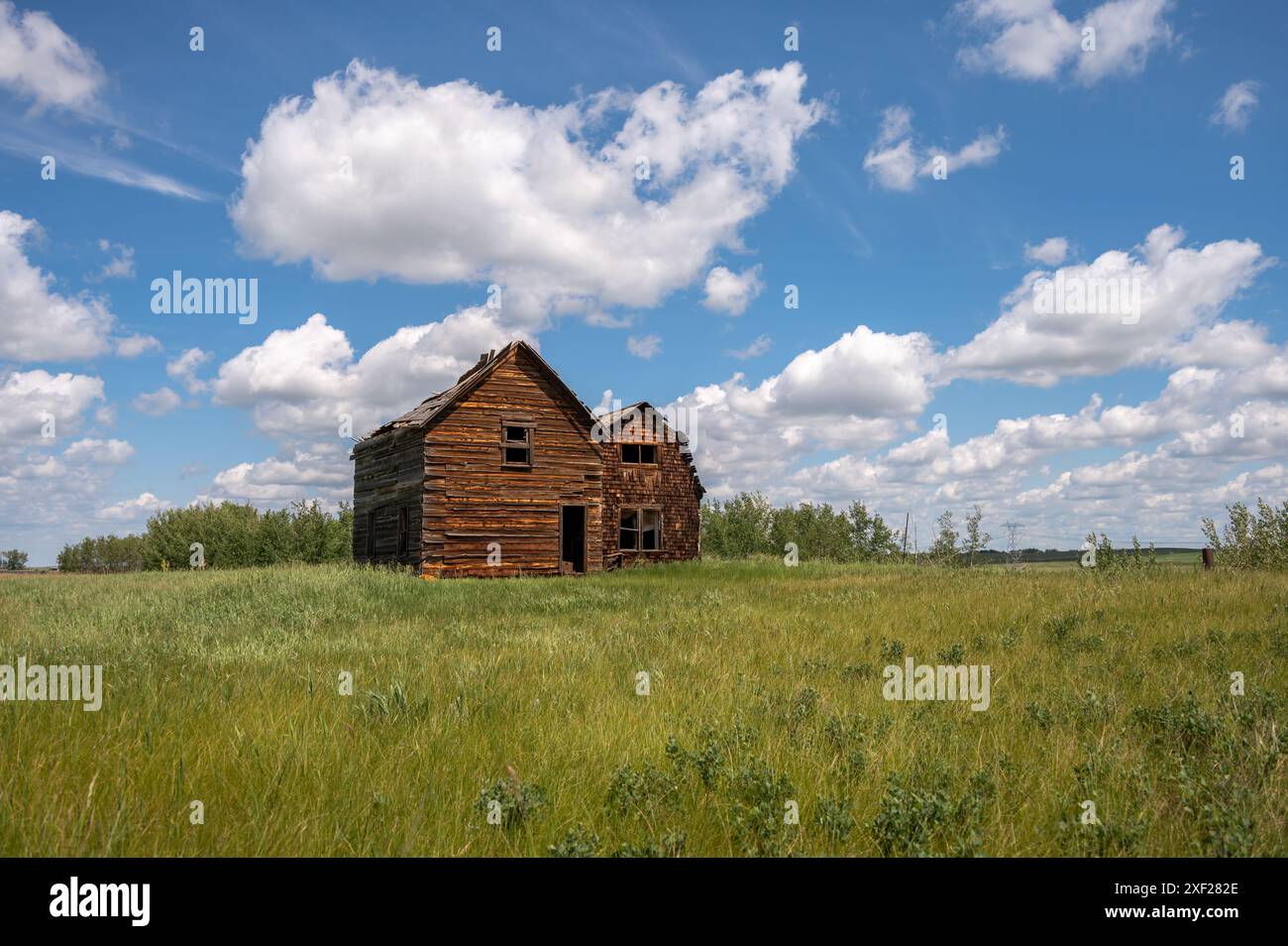 Abandoned farm house north of Hanna, Alberta Stock Photo - Alamy