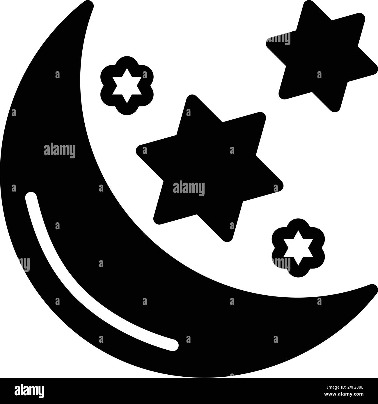 Muslim moon Stock Vector Images - Alamy