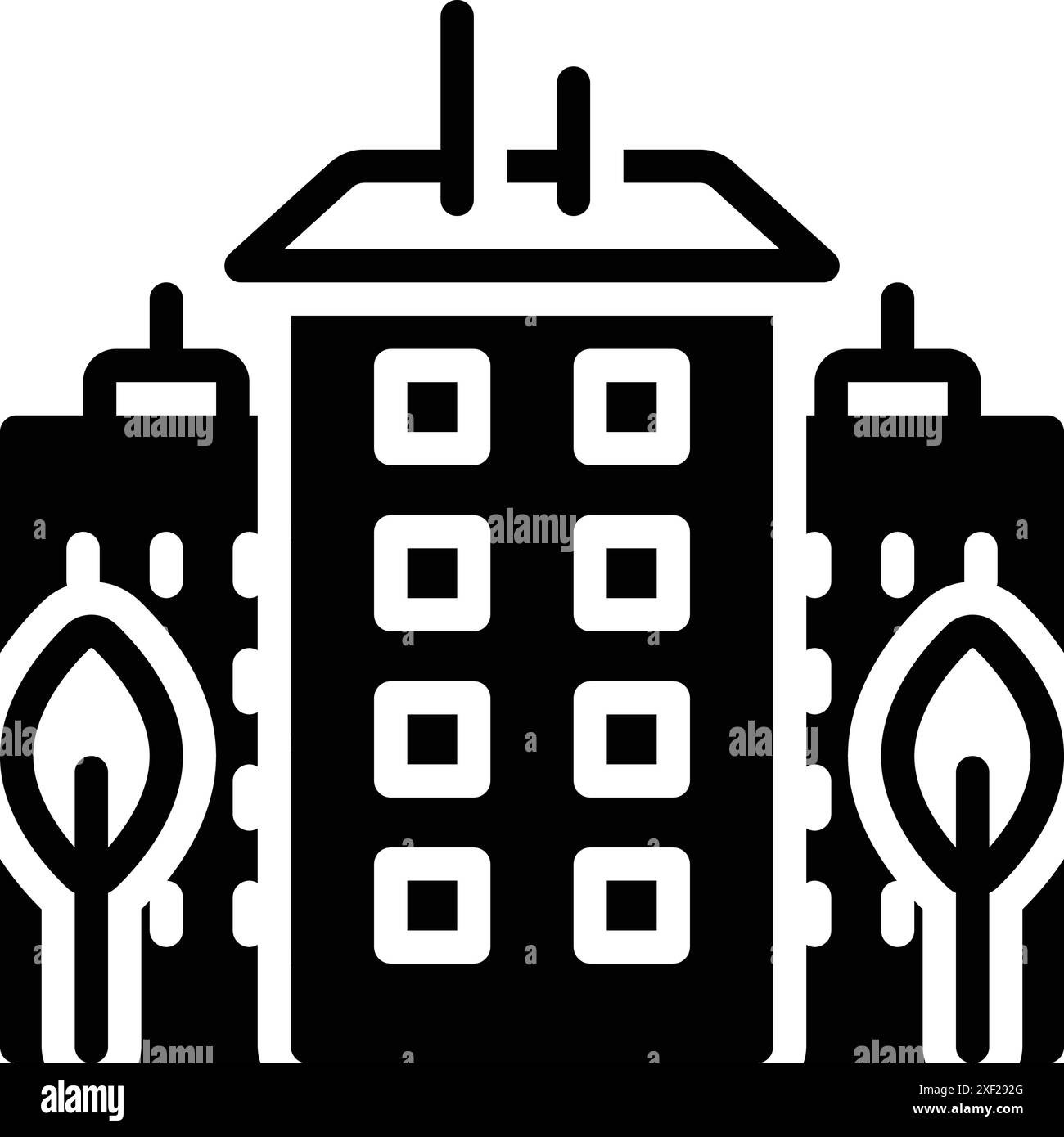 Icon for downtown,center Stock Vector Image & Art - Alamy
