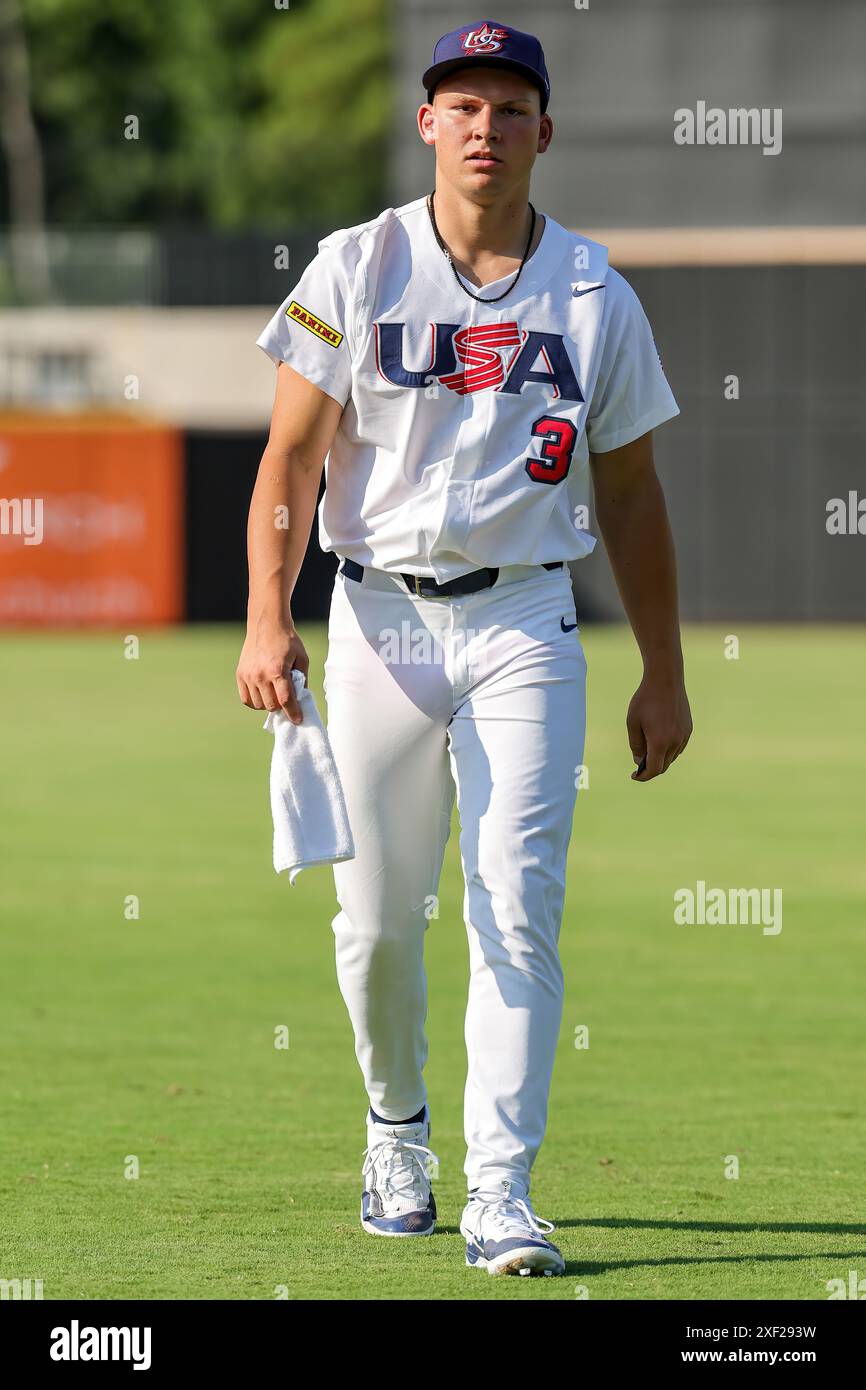 June 29, 2024, Fayetteville, North Carolina, USA: Team USA Pitcher ...