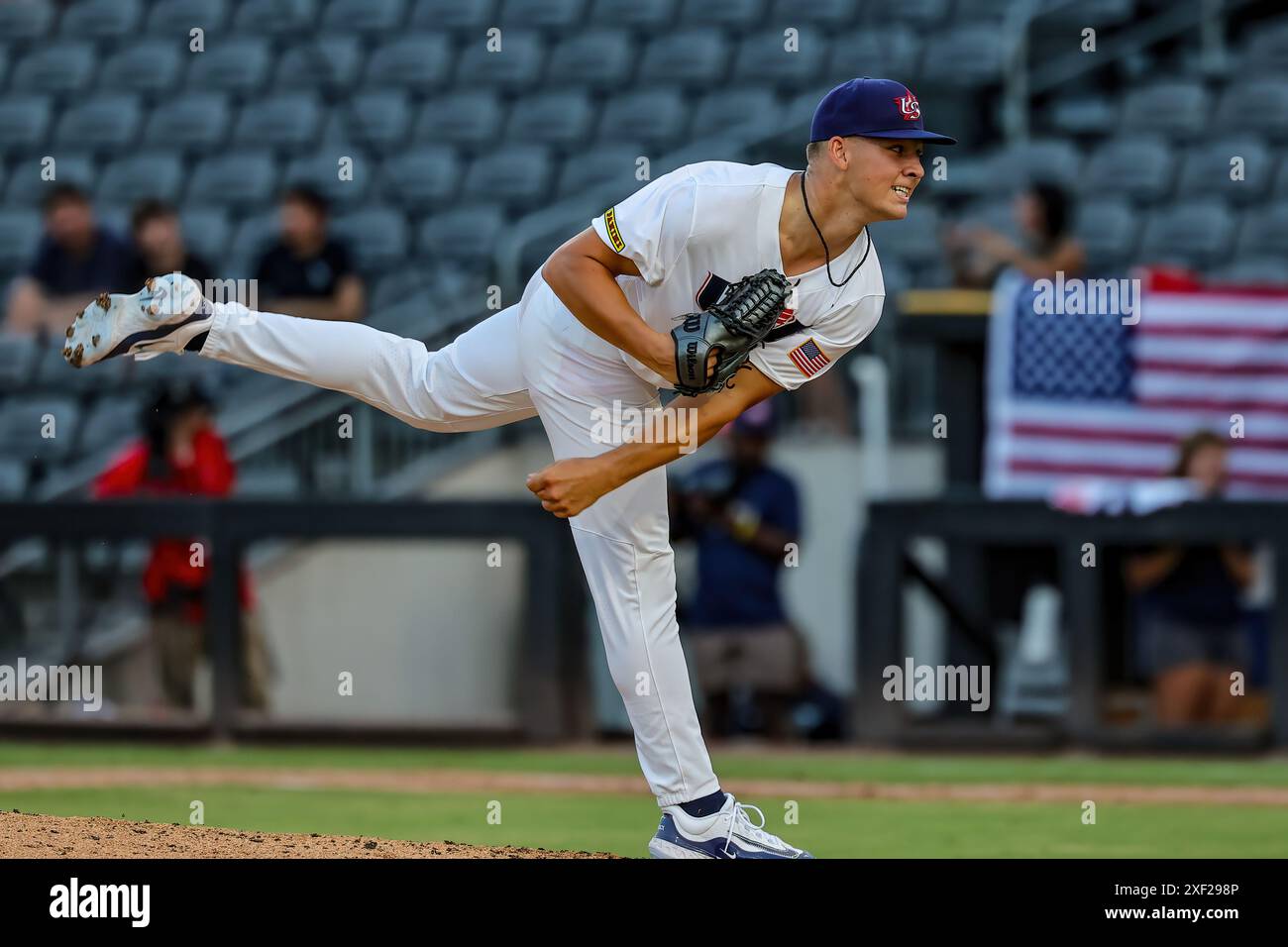 June 29, 2024, Fayetteville, North Carolina, USA: Team USA Pitcher ...