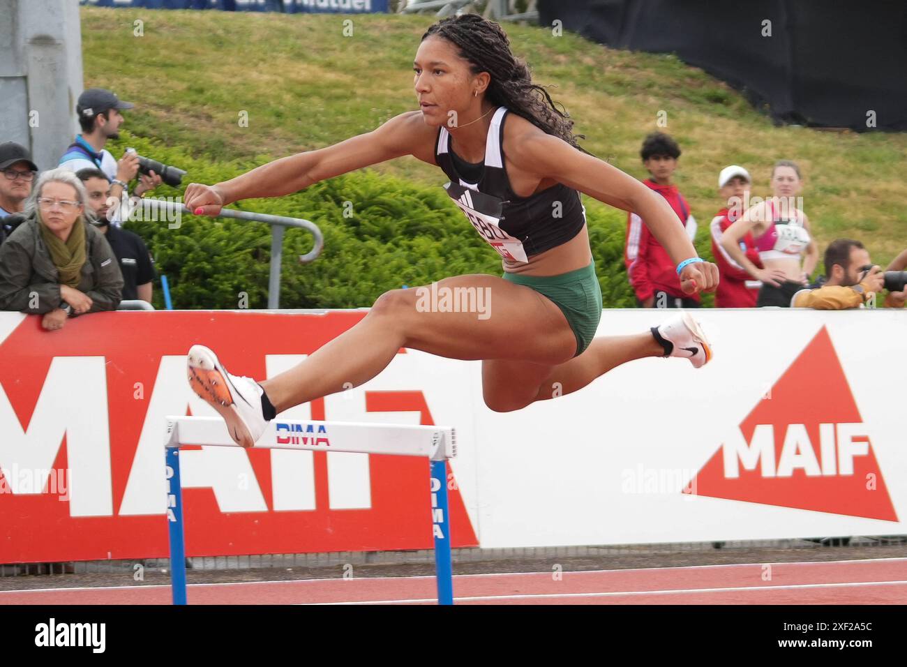 GREBO Shana Hba - S/l Ta Rennes HEAT 400M HAIES WOMEN during the French ...