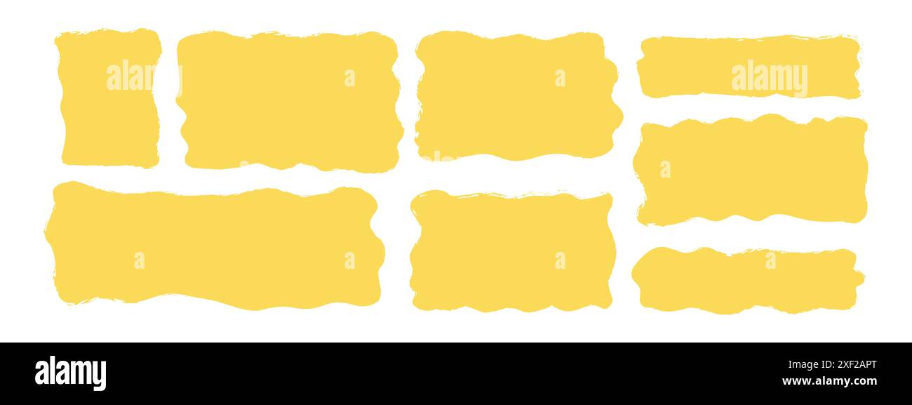 Set rectangle and square paper quote frames, quote text box, empty form ...