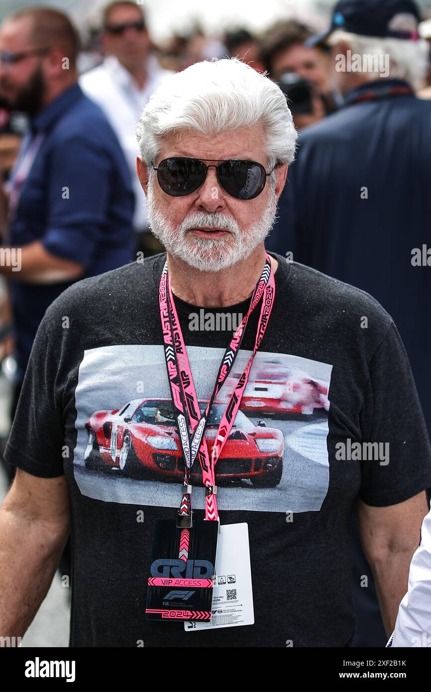George Lucas, American filmaker portrait during the Formula 1 Qatar ...