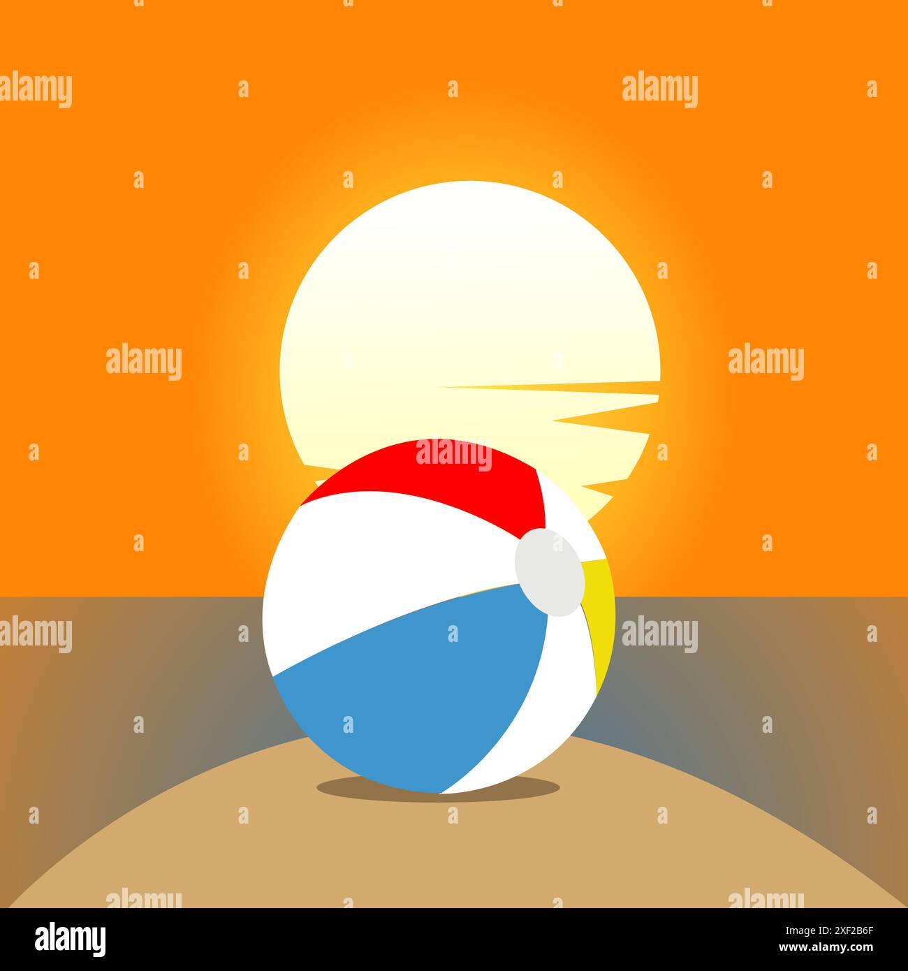 beach ball vector illustration Stock Vector Image & Art - Alamy